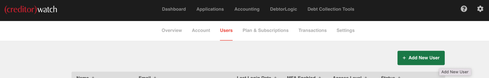Adding, Removing or Editing a User Adding, Removing or Editing a User